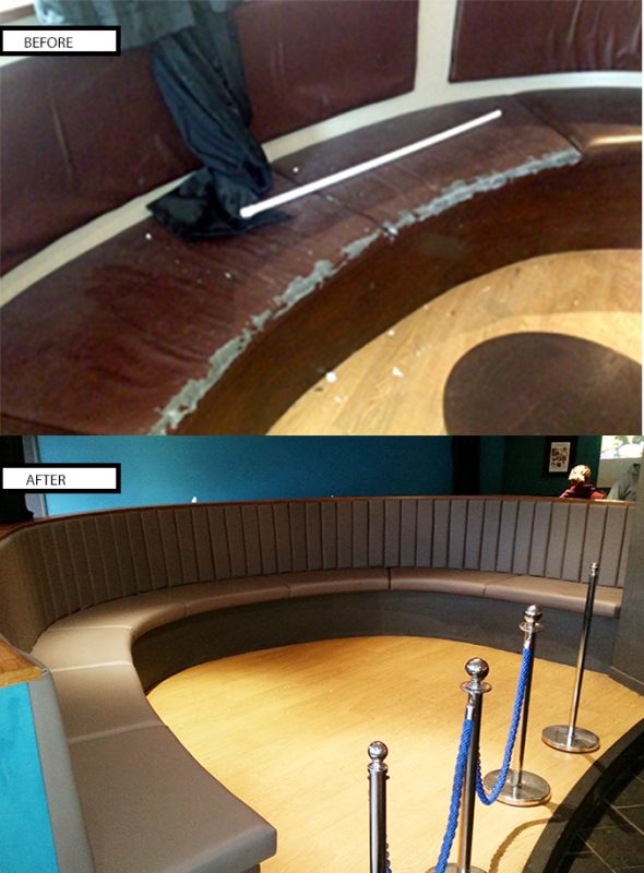 Bar banquette seat gets a stunning renovation - HSI Hotel Furniture